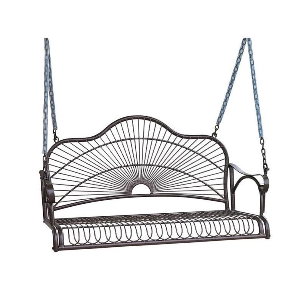 International Caravan Iron Bronze Hanging Porch Swing– KARTiT