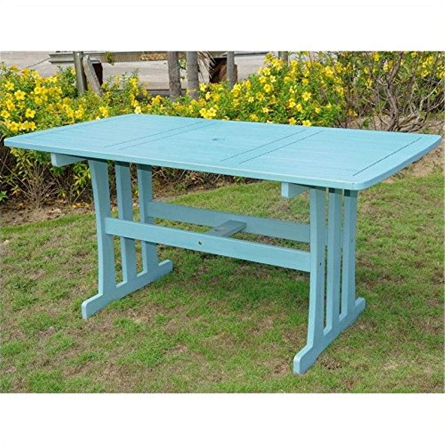 International Caravan Furniture Piece Acacia Rectangular Dining Table ...