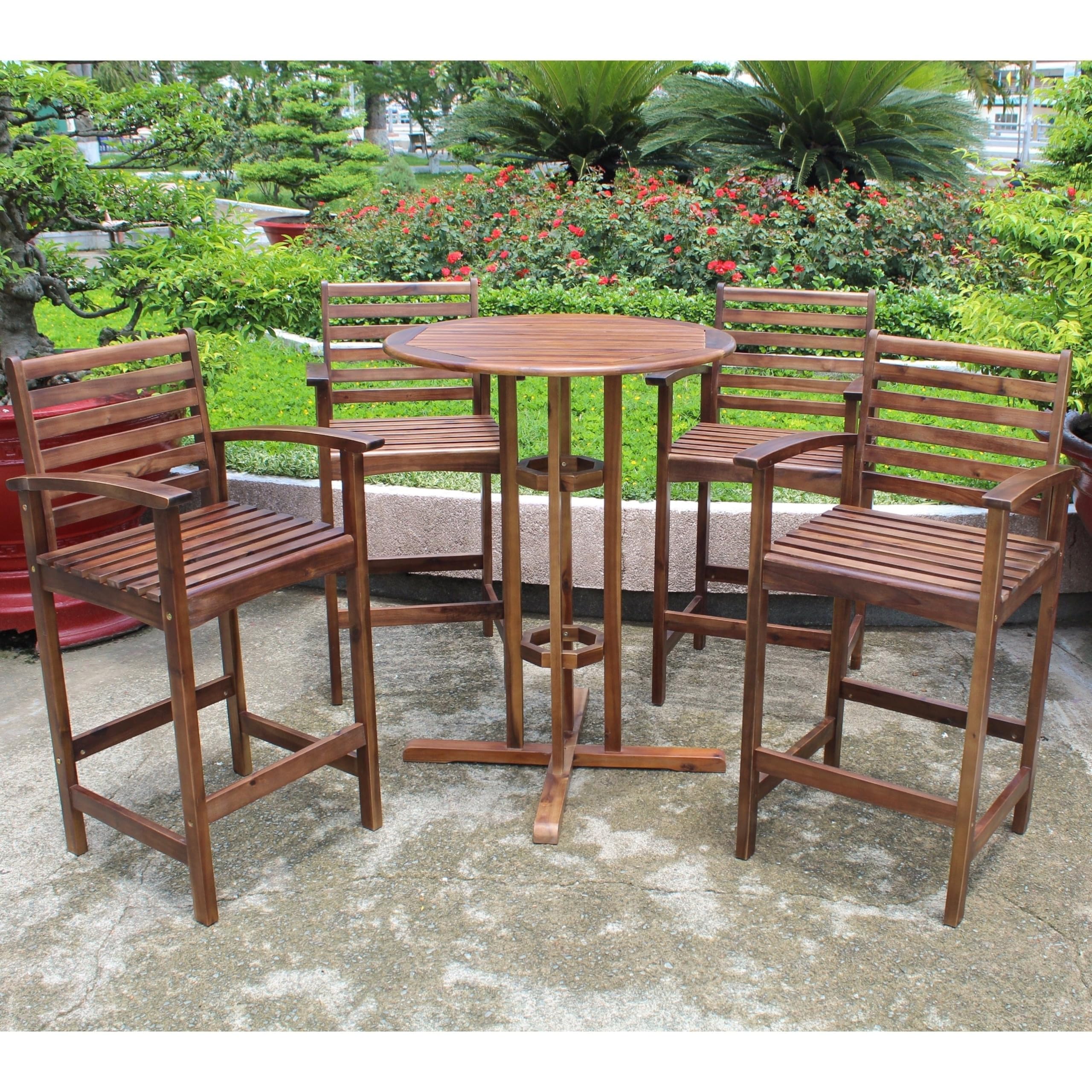 International Caravan Highland 5-Piece Bar-Height Dining Set– KARTiT